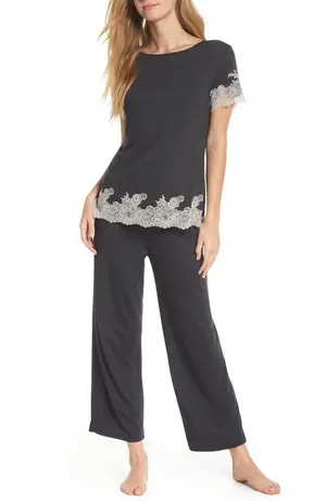Natori NATORI Luxe Shangri-La Pajamas Anthracite
