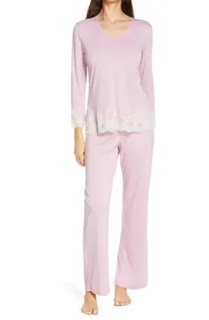Natori NATORI Luxe Shangri-La Pajamas Soft Lavender