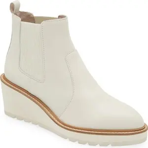 CECILIA NEW YORK Gemma Wedge Boot Ivory