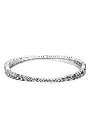 Lagos Caviar Lux Diamond Bangle - Silver/diamond