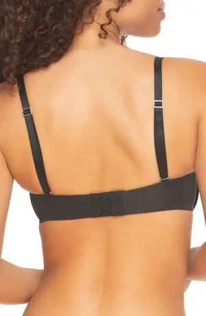Felina Body Luxe Convertible Strapless Underwire Contour Bra - Black