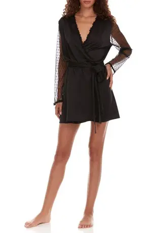 Flora Nikrooz Showstopper Robe - Black