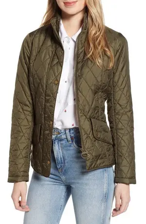 Barbour Flyweight Quilted Jacket - Olive