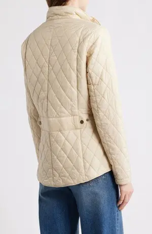 Barbour Flyweight Quilted Jacket - Pearl/stone