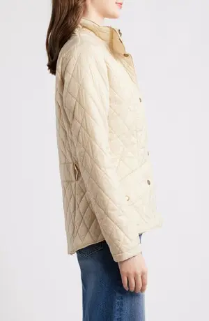 Barbour Flyweight Quilted Jacket - Pearl/stone