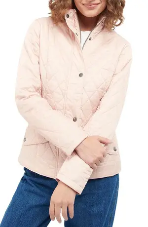 Barbour Barbour Flyweight Quilted Jacket Rose Dust