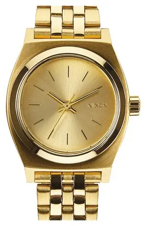 Nixon The Small Time Teller' Bracelet Watch - All Gold