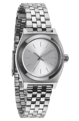 Nixon The Small Time Teller' Bracelet Watch - Silver