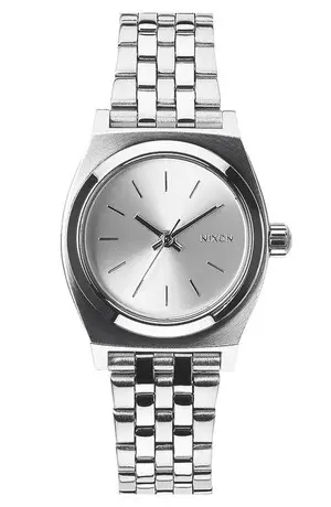 Nixon The Small Time Teller' Bracelet Watch - Silver