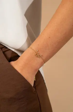 Sterling Forever Zodiac Constellation Bracelet - Silver Aries