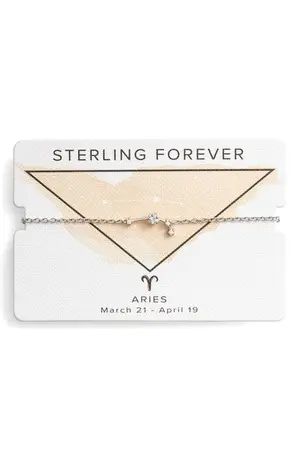 Sterling Forever Zodiac Constellation Bracelet - Silver Aries