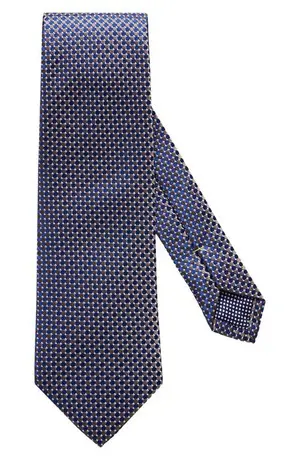 Eton Eton Microdot Silk Neck Tie Brown