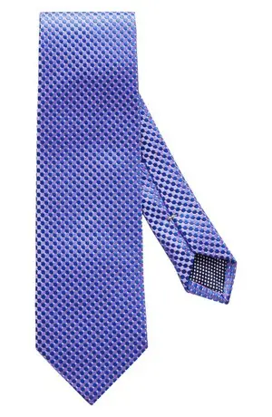 Eton Microdot Silk Neck Tie - Purple