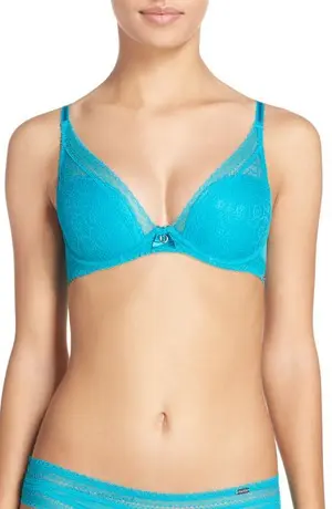 Chantelle Festivite Underwire Contour Bra Peacock