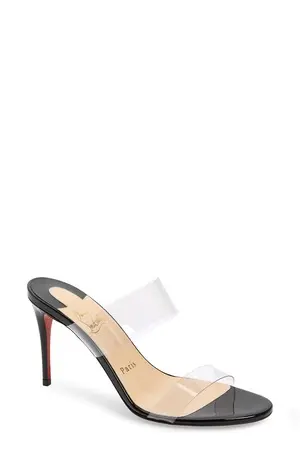 CHRISTIAN LOUBOUTIN Just Nothing Slide Sandal Black