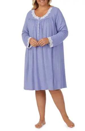 Eileen West Long Sleeve Nightgown Blberry