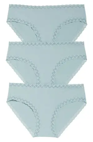 Natori Bliss 3-pack Cotton Blend Briefs Sea Breeze