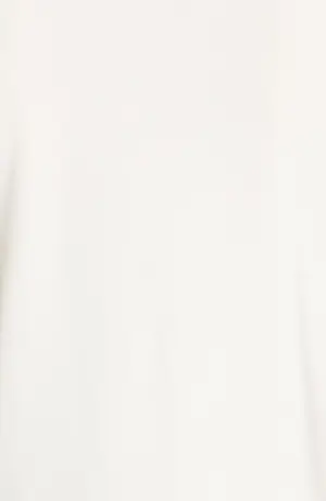 Anne Klein Triple Pleat V-neck Jersey Top - White