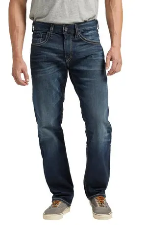 SILVER JEANS CO. Eddie Relaxed Fit Jeans - Indigo