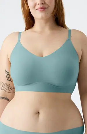 TRUE & CO True Body Lift Triangle Bra - Mineral Blue