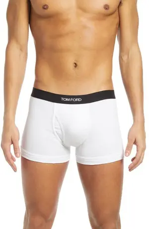TOM FORD 2-pack Cotton Jersey Boxer Briefs - White