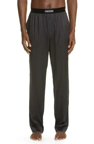 TOM FORD Stretch Silk Pajama Pants - Black