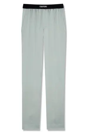 TOM FORD Stretch Silk Pajama Pants - Seafoam