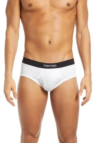TOM FORD 2-pack Cotton Stretch Jersey Briefs - White