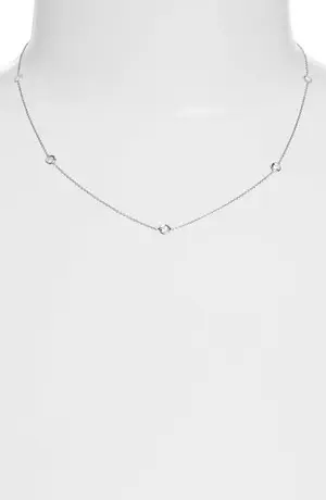 Roberto Coin Roberto Coin Diamond Station Necklace D0.23 Ghsi 18kwg