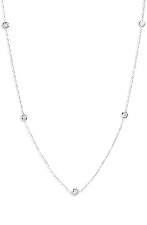 ROBERTO COIN Roberto Coin Diamond Station Necklace