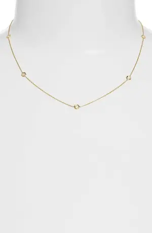 Roberto Coin Diamond Station Necklace - White