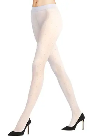Falke Polka Dot Tights - White