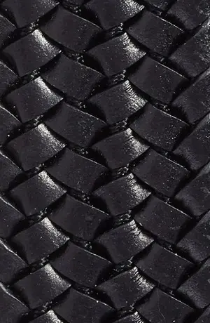 Torino Woven Leather Belt - Black