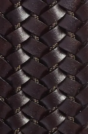 Torino Woven Leather Belt - Brown