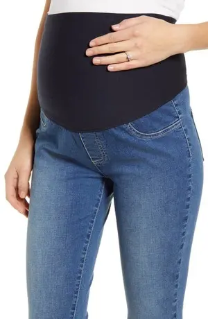 ANGEL MATERNITY High-waist Cropped Jeans