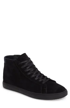 Clae Bradley Mid Top Sneakers - Deep Navy Suede