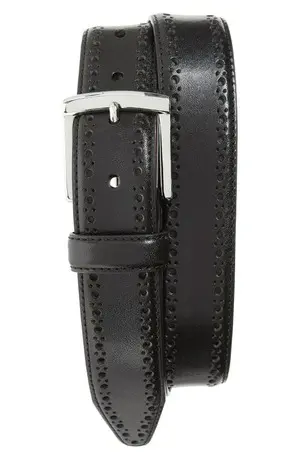 Johnston & Murphy Silver Tone Belts For Men