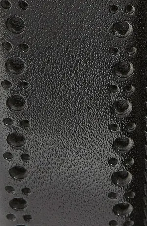 Johnston & Murphy Perforated Leather Belt - Black