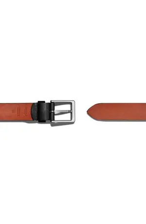 Shinola Lightning Bolt Keeper Belt - Black