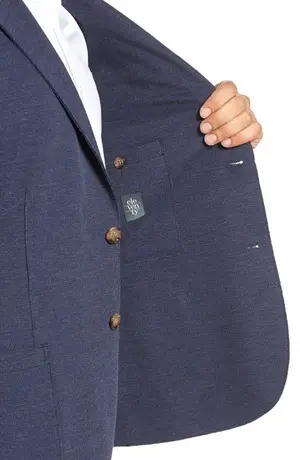 Eleventy Slim Fit Jersey Sport Coat - Denim