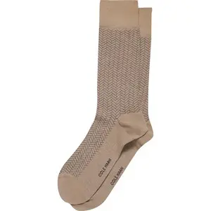 Cole Haan Geometric Dress Socks - Dune
