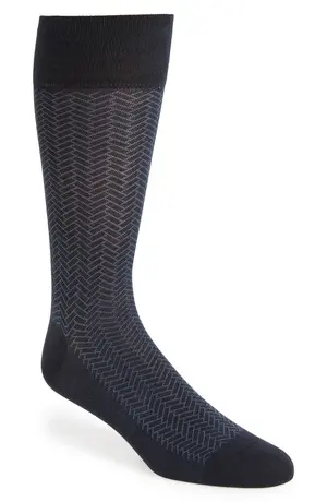 Cole Haan Cole Haan Geometric Dress Socks Navy