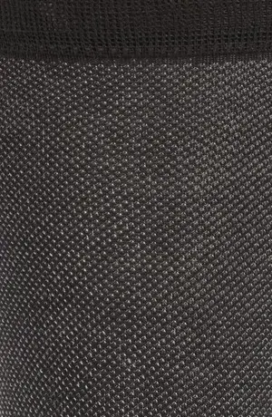 Cole Haan Piqué Texture Crew Socks - Black