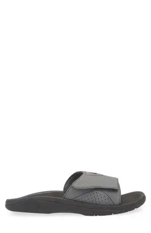 Olukai Nalu Slide Sandal - Rock/black