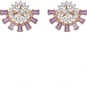 Hueb Bestow Stud Earrings - Pink Gold