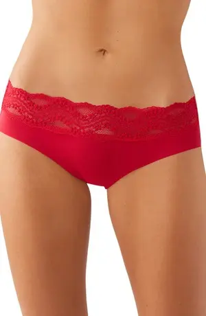 Wacoal B.bare Hipster Panties - Crimson Red