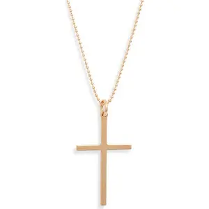 NASHELLE Nashelle 14k-Gold Fill Cross Pendant Necklace Gold