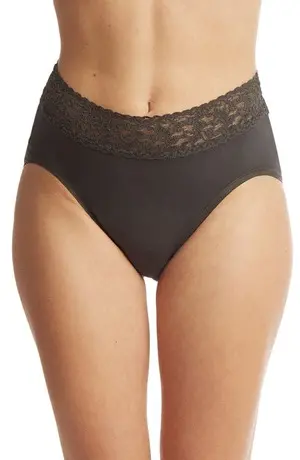 Hanky Panky Stretch Supima® Cotton French Briefs Granite
