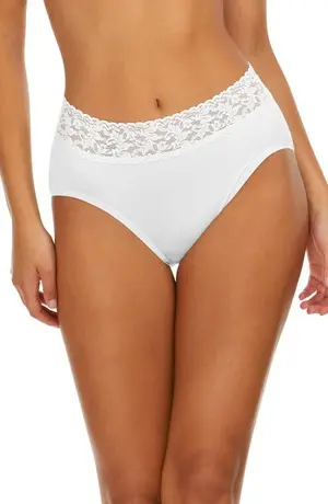 Hanky Panky Stretch Supima® Cotton French Briefs - White