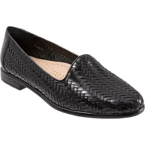 Trotters Liz Iii Flat - Black Leather